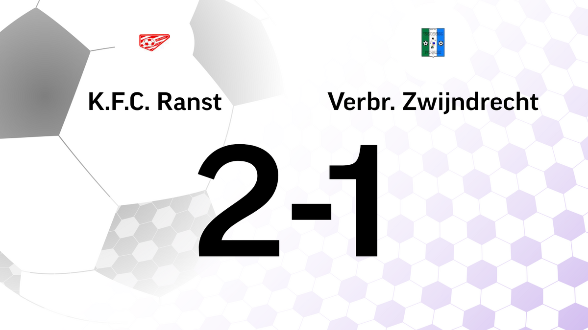 Ranst B dankzij Jentl Jongmans en Joren Rutgeerts langs V. Zwijndrecht ...