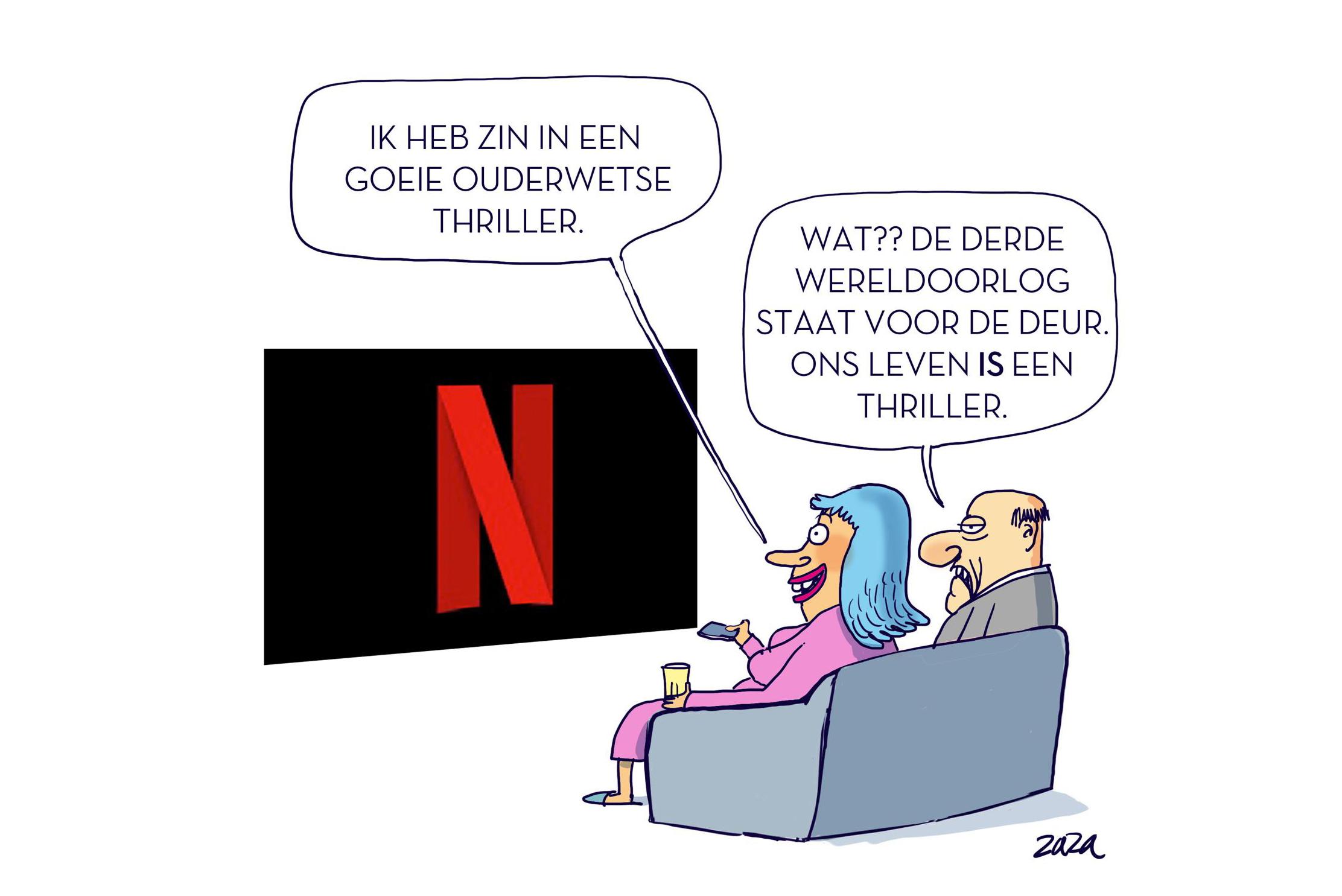 Onze cartoon van de dag, gemaakt door Zaza | GVA