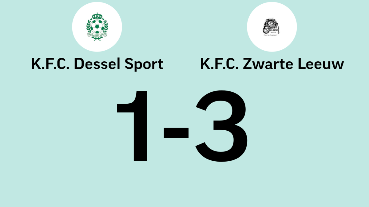 Ondanks achterstand bij rust wint Zwarte Leeuw B van Dessel Sport B | GVA