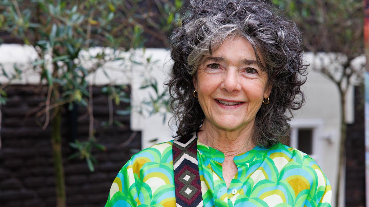 Nederlandse presentatrice en actrice Dieuwertje Blok in besloten kring ...