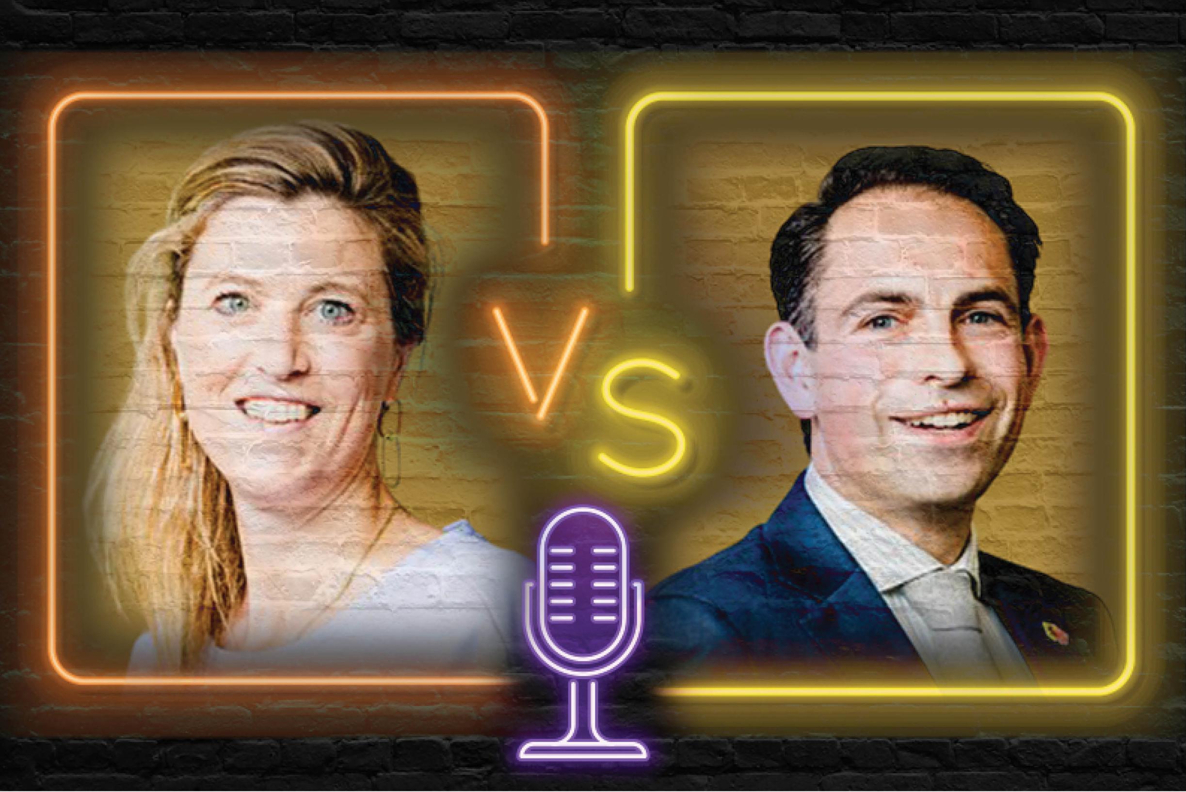 Tom Van Grieken (Vlaams Belang) versus Annelies Verlinden (CD&V ...