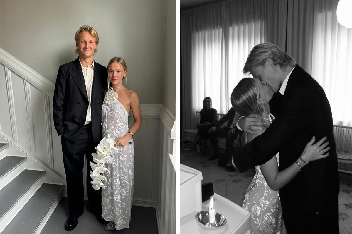 IN BEELD. Anderlecht-spits Kasper Dolberg stapt in het huwelijksbootje ...