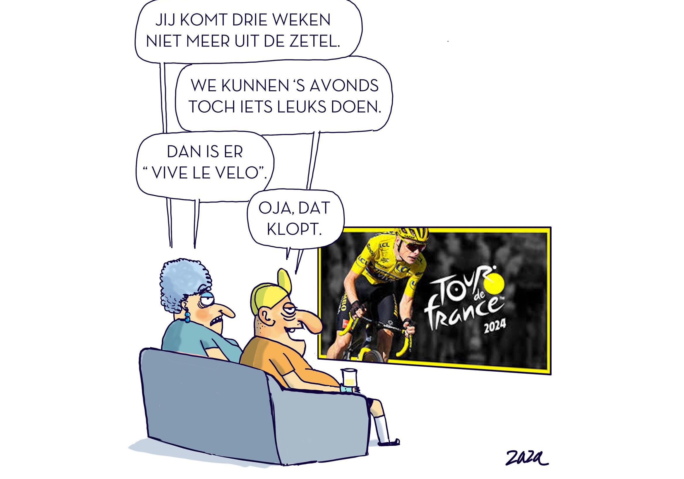Onze cartoon van de dag, gemaakt door Zaza | GVA