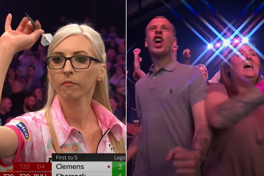 De gil van de ‘Queen of the Palace’: Fallon Sherrock zet dartsfans in ...
