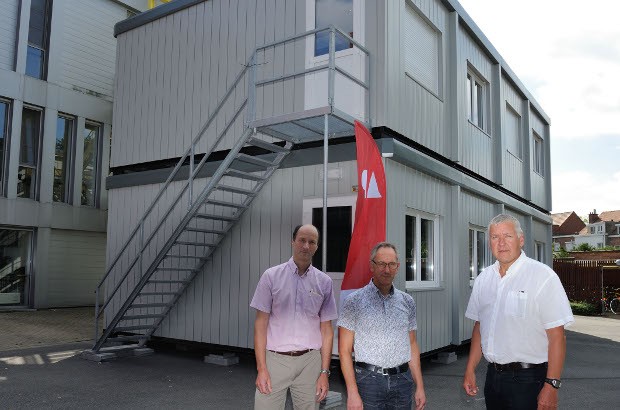 Containerklassen kunnen 100 hogeschoolstudenten aan | GVA