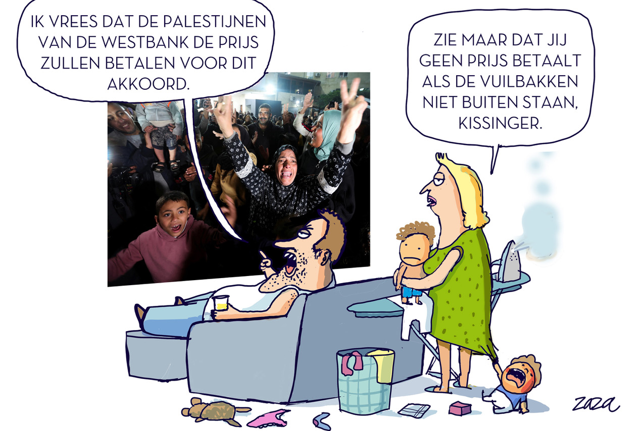 Onze cartoon van de dag, gemaakt door Zaza | GVA