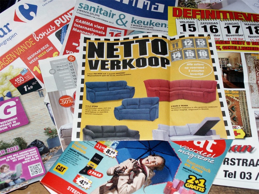 Verspreiden van lichte reclamefolders wordt gratis | GVA