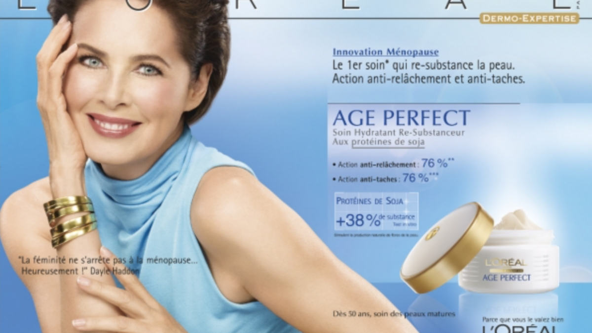 Het model van wie de hele wereld haar gezicht en slogan kende: Dayle ...