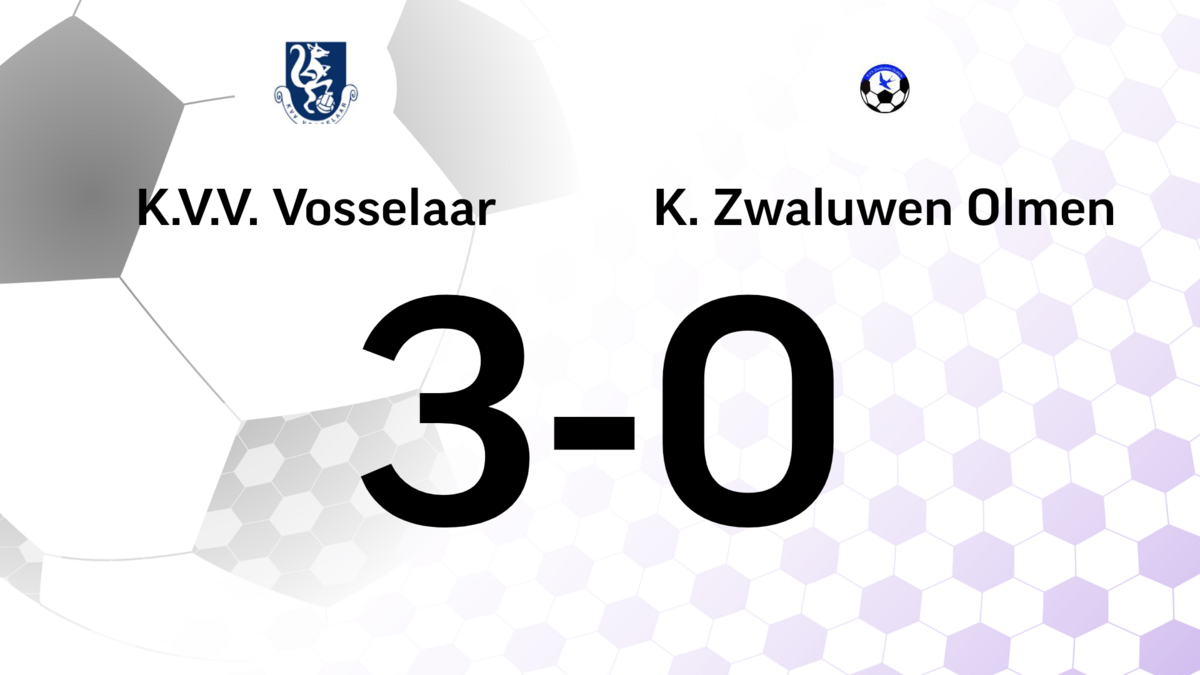 Overduidelijke overwinning voor Vosselaar tegen Olmen | GVA