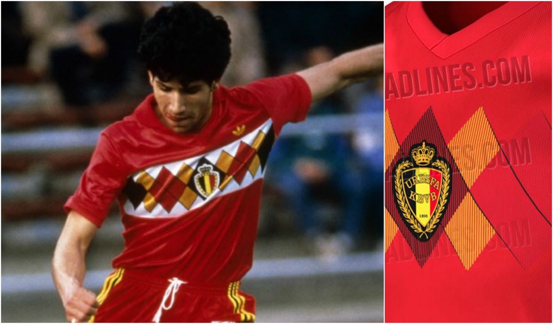 Retro naar Rusland: in deze shirts doen Rode Duivels een gooi naar de ...