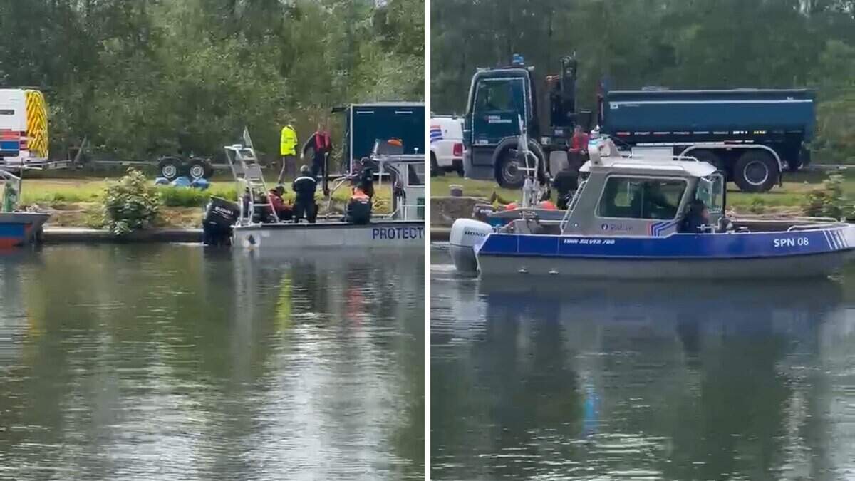 Laatste gestolen vaten van Umicore opgevist uit Kempens Kanaal in Olen ...