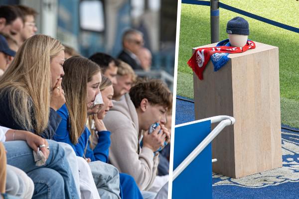 1.600 mensen nemen in stadion KAA Gent afscheid van verongelukte ...