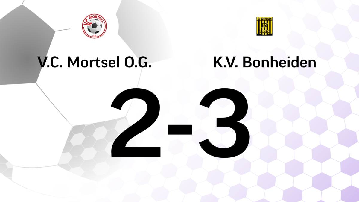 Bonheiden wint dankzij één goal verschil van Mortsel OG | GVA