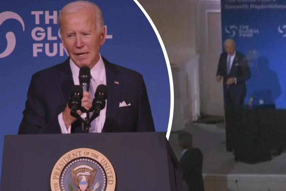 Joe Biden (79) “verdwaalt” op podium na speech op internationale ...