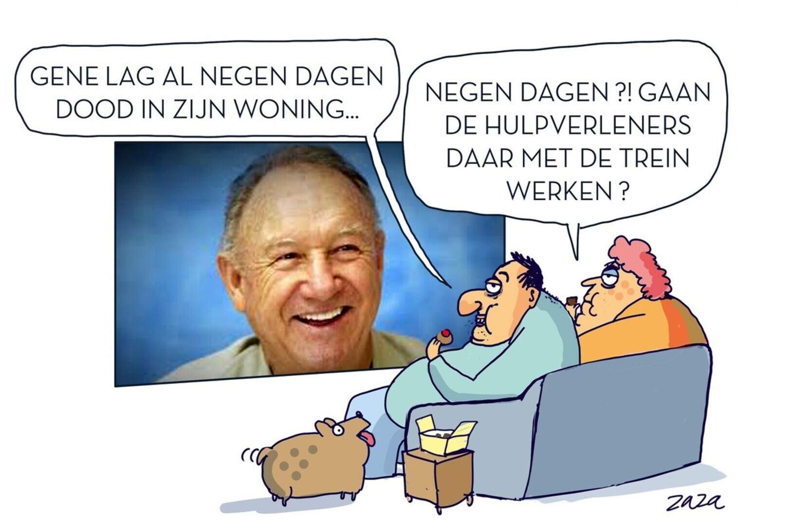 Onze cartoon van de dag, gemaakt door Zaza | GVA