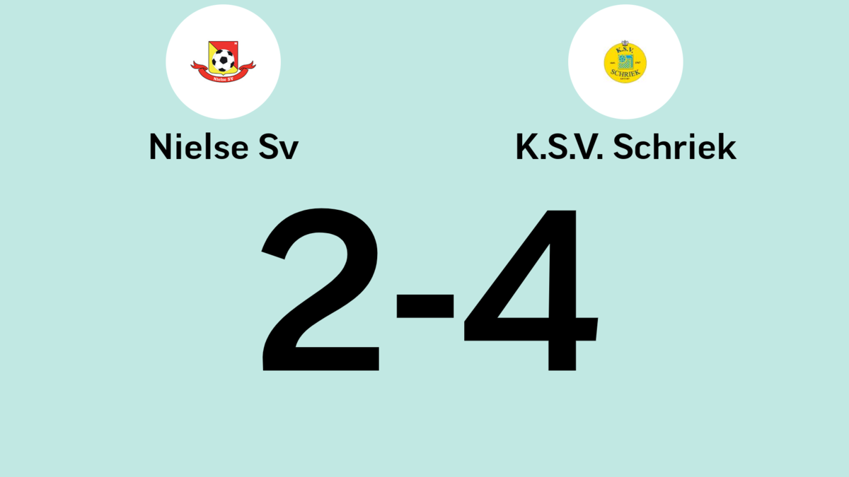 Schriek verslaat Nielse met 2-4 en eindigt reeks zonder overwinning | GVA