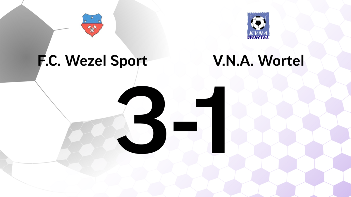 Wezel Sport B wint duel met Wortel | GVA