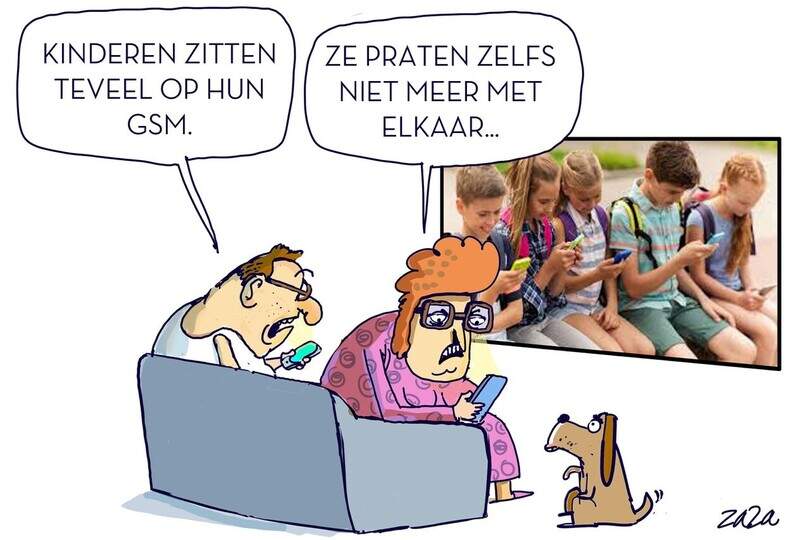 Onze cartoon van de dag, gemaakt door Zaza | GVA