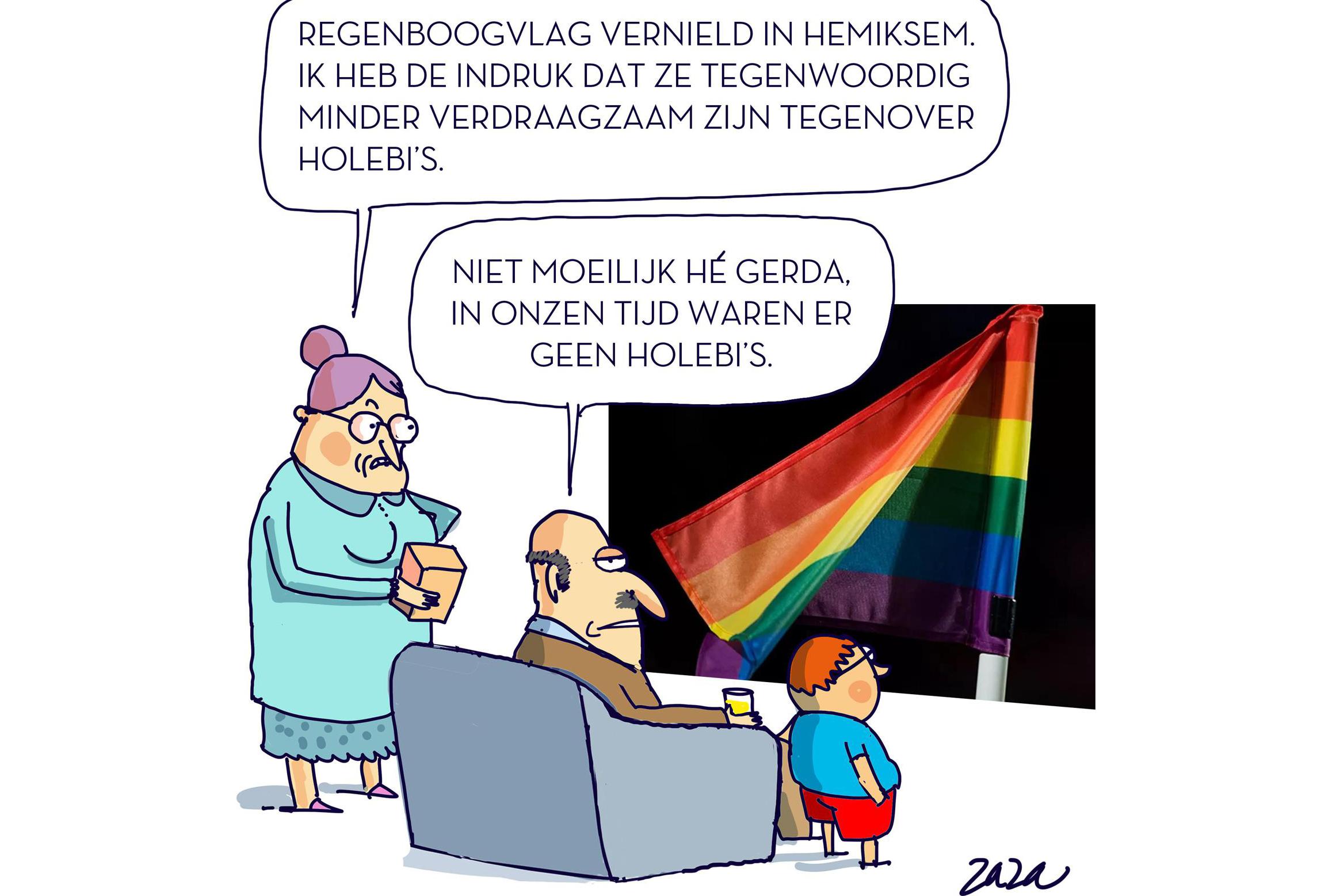 Onze cartoon van de dag, gemaakt door Zaza | GVA