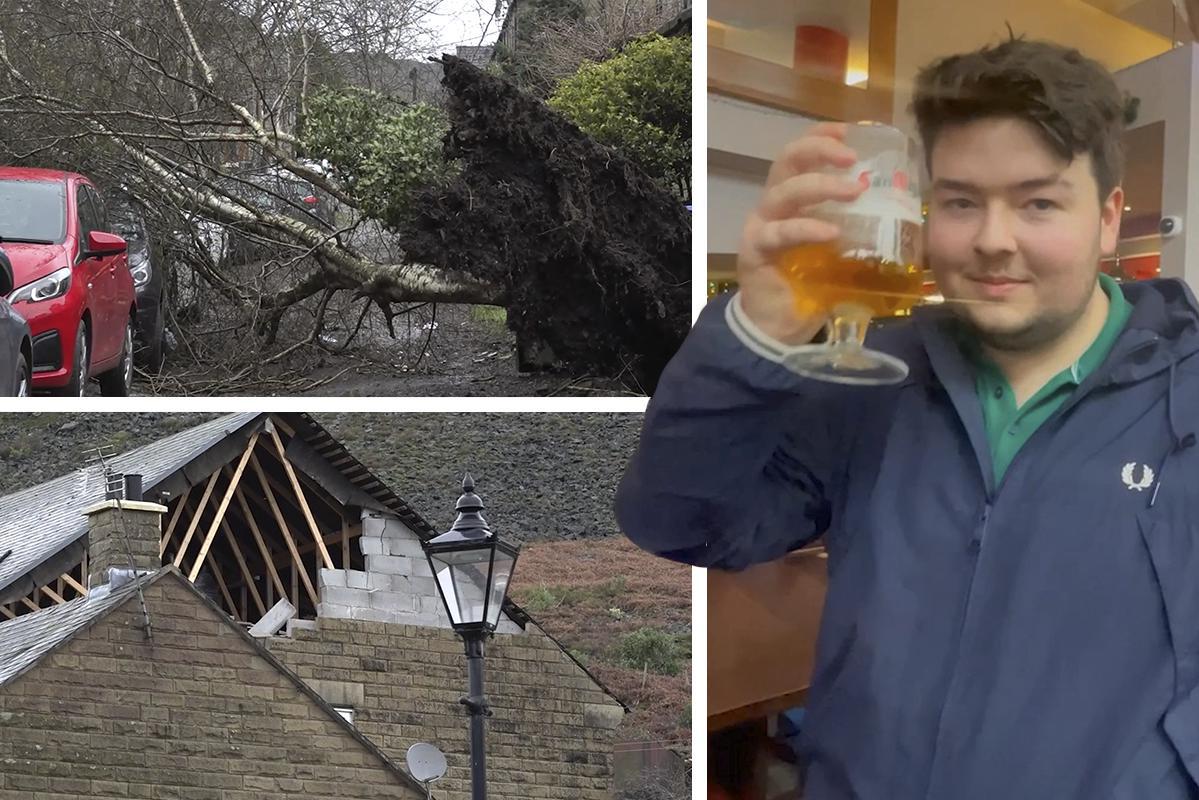 Man zit op café terwijl windhoos de huizen in zijn wijk verwoest: “Dat ...