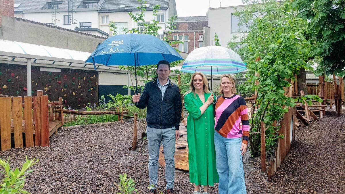 Scholen komen op kijkbezoek op natuurspeelplaats Sint-Lutgardis: “Meer ...
