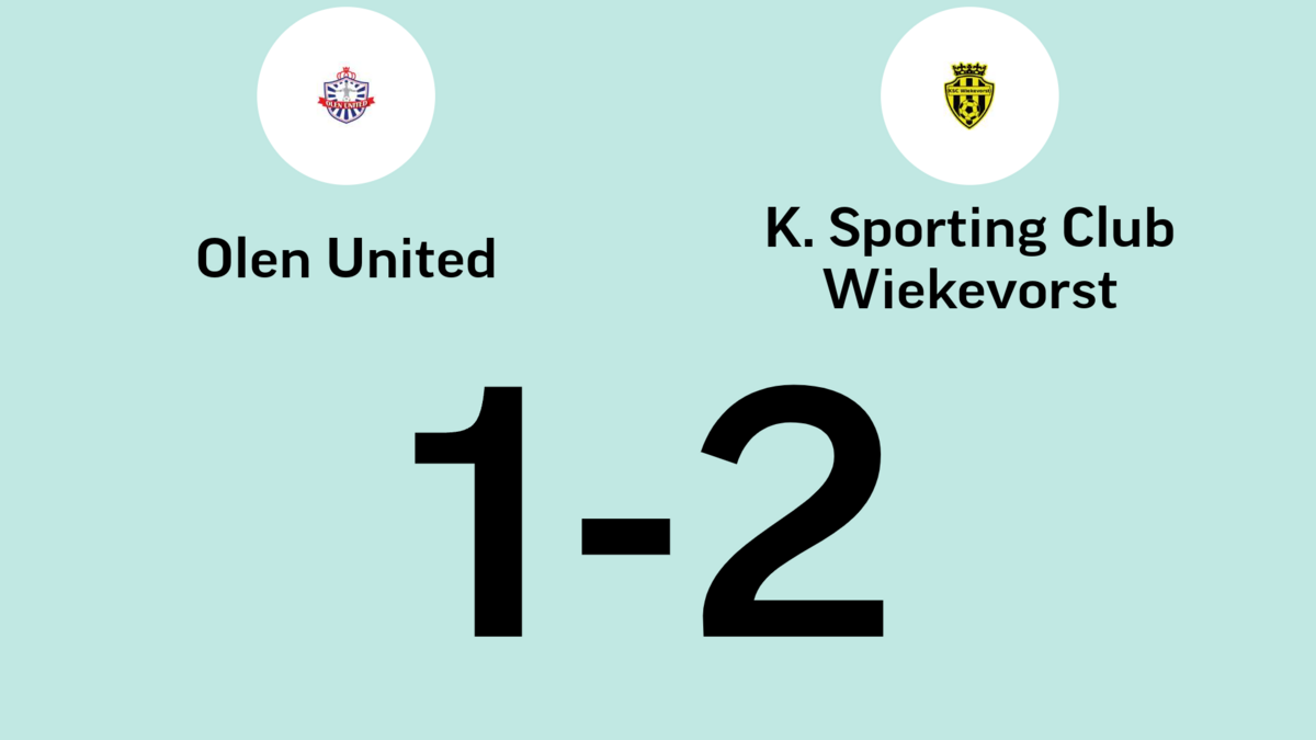 K. Sporting Club Wiekevorst maakt tegen Olen United einde aan slechte ...