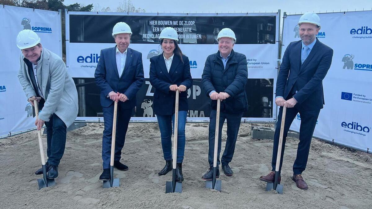 Soprema bouwt recyclagefabriek voor roofing: “Van uw oud dak maken wij ...