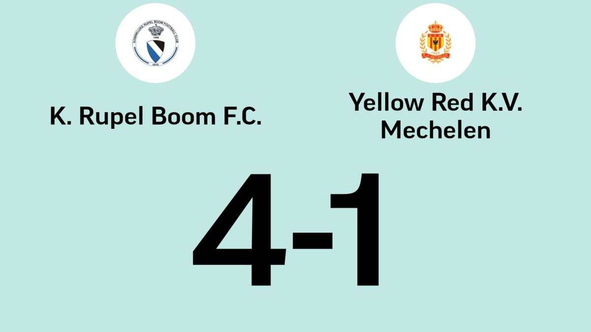 Rupel Boom wint sensationeel duel met Jong KV Mechelen | GVA