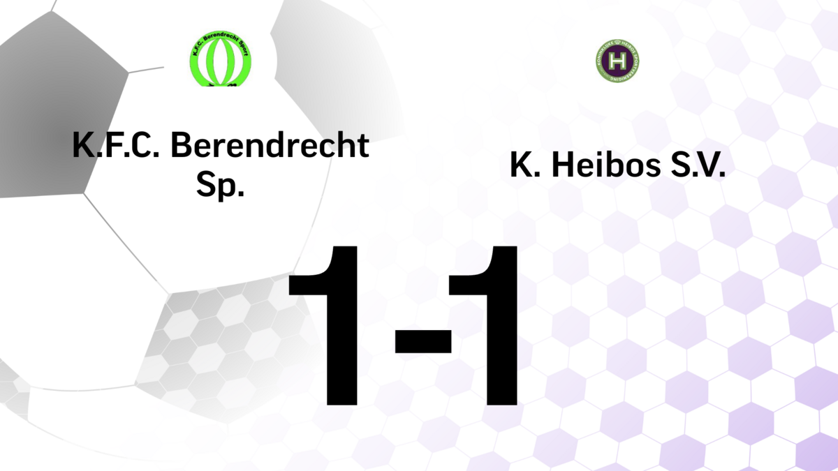 Heibos speelt gelijk tegen Berendrecht | GVA