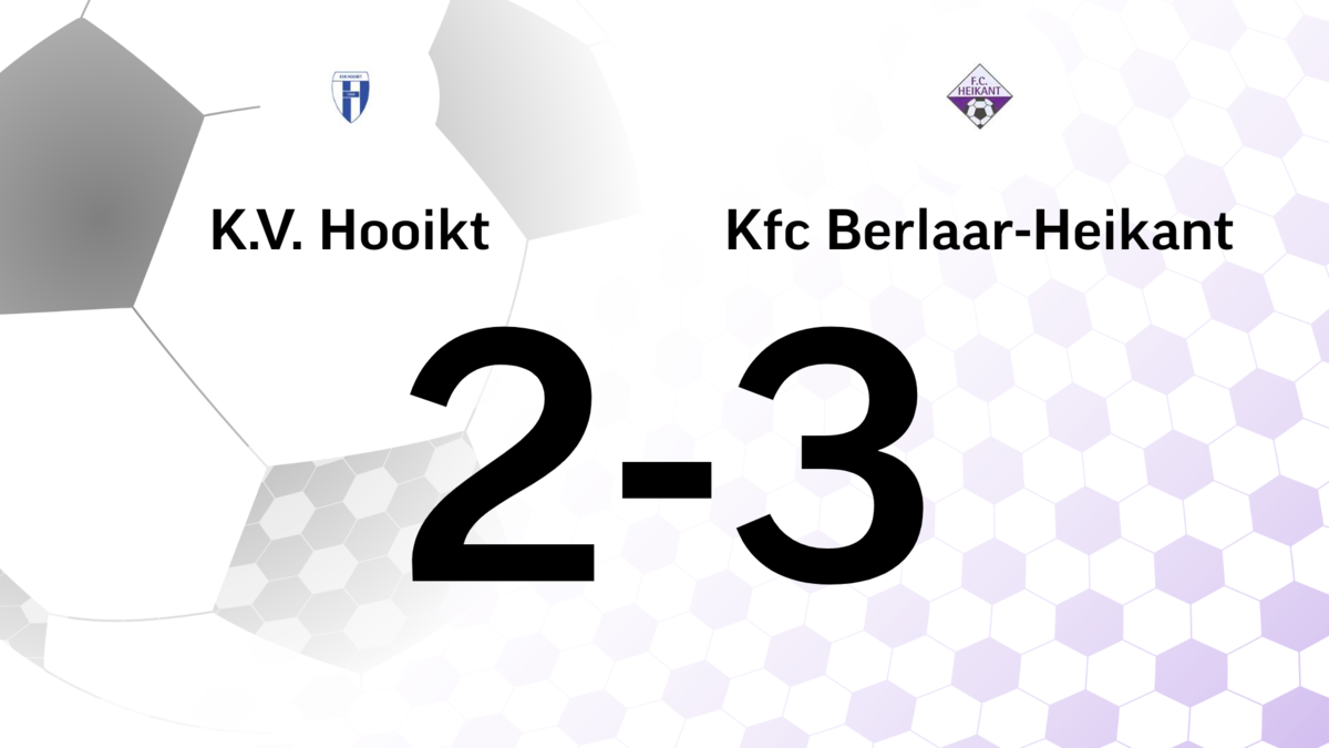 Berlaar-Heikant wint uit van Hooikt, mede dankzij twee treffers ...