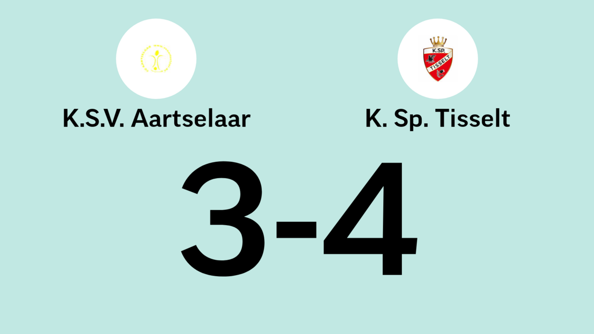 Tisselt B wint uit van Aartselaar B, mede dankzij twee treffers Lars ...