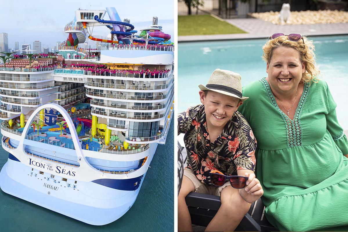 Karen en haar gezin reizen mee met grootste cruiseschip ter wereld: “Veel geld? Het is maar hoe ...