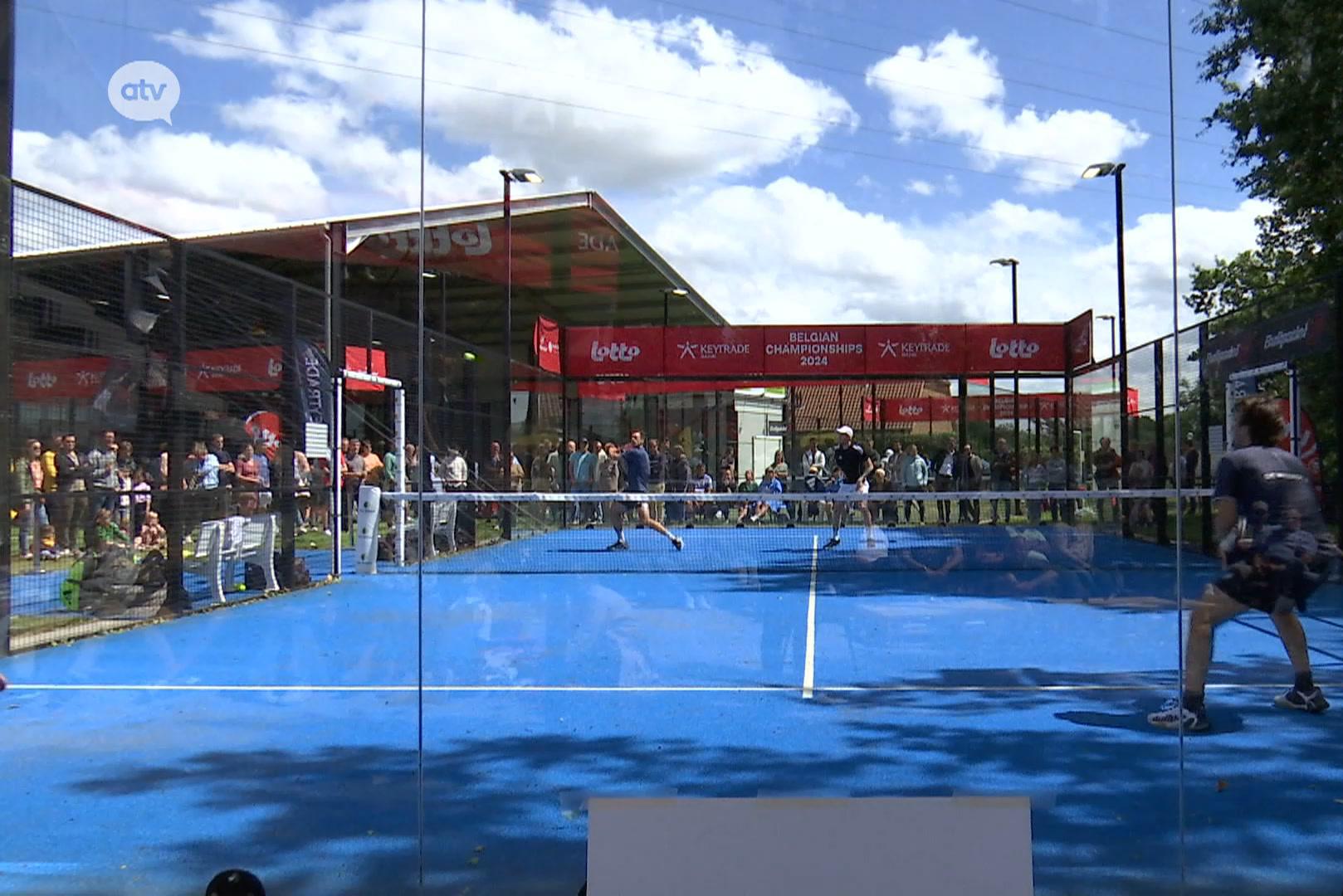 Belgisch kampioenschap padel in Boechout lokt een hoop toeschouwers | GVA