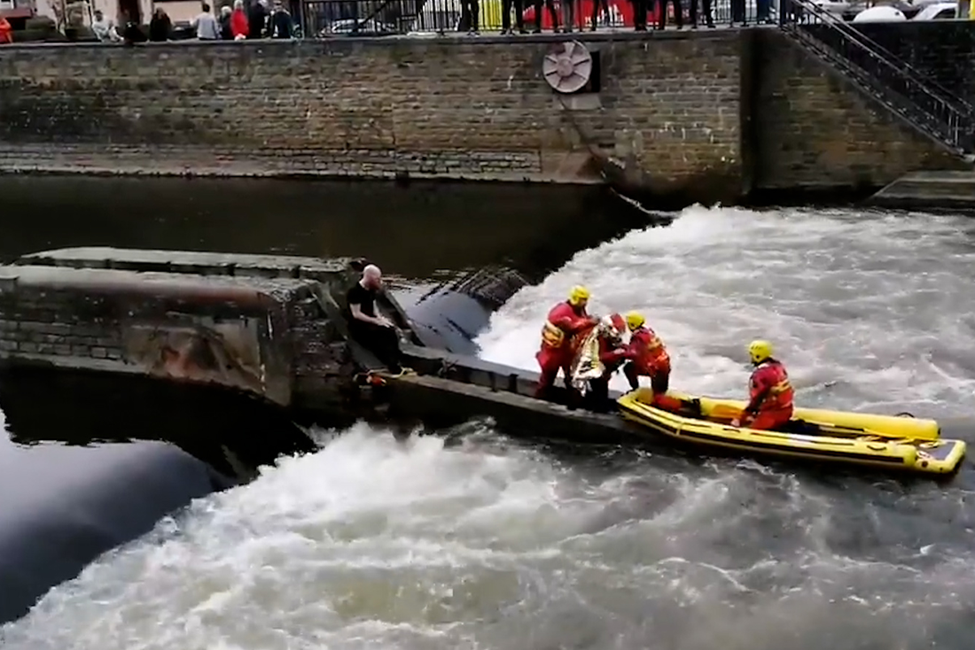 Meisje dat vast kwam te zitten op verhoging in de Ourthe is gered | GVA