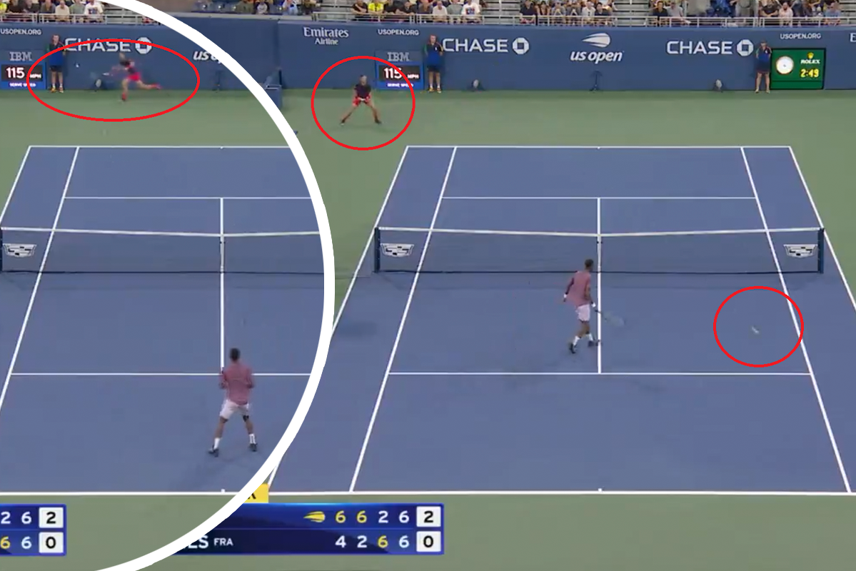 VIDEO. Wat een rally! Gaël Monfils laat Casper Ruud alle hoeken van het court zien, maar het is ...