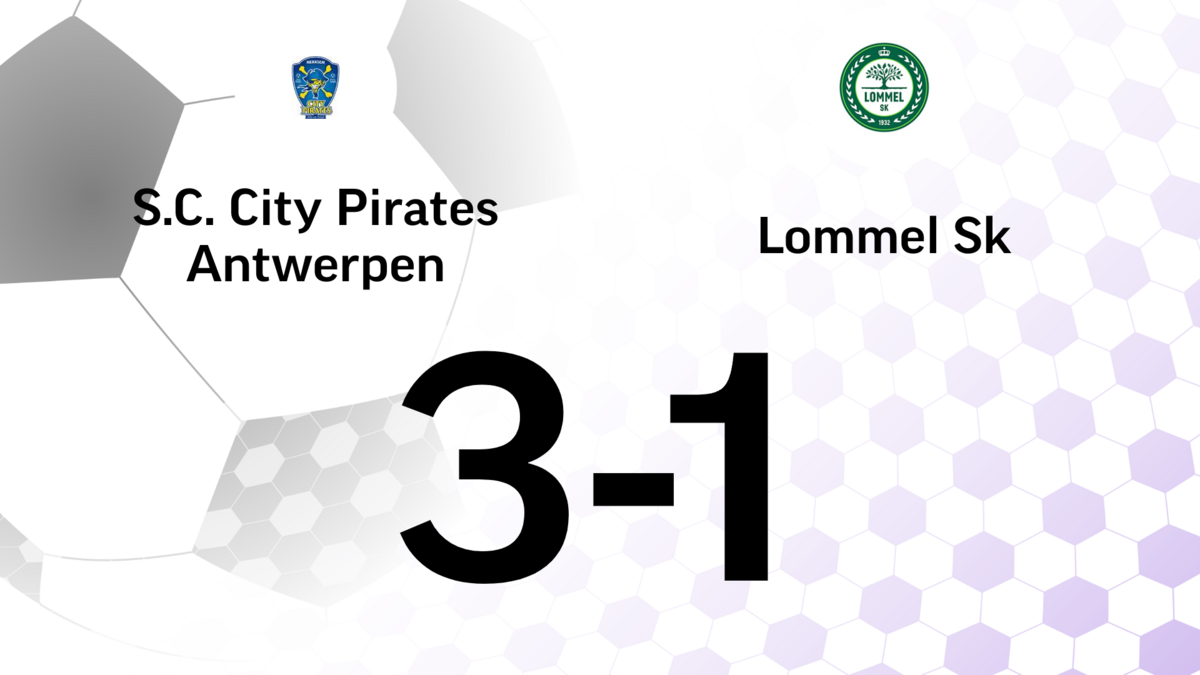 Lastige wedstrijd eindigt in winst voor City Pirates tegen Lommel SK B ...