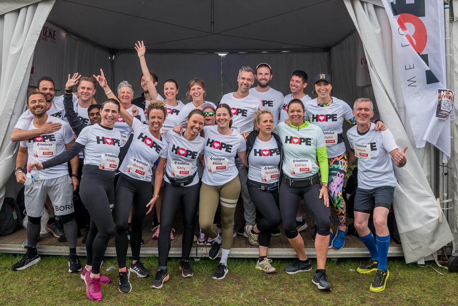 Hope Benefiet haalt met 75 lopers 5.000 euro op voor Kinderkankerfonds ...