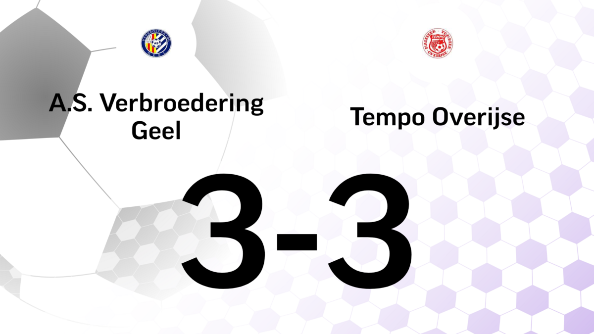 Tempo Overijse speelt gelijk in uitwedstrijd tegen ASV Geel | GVA