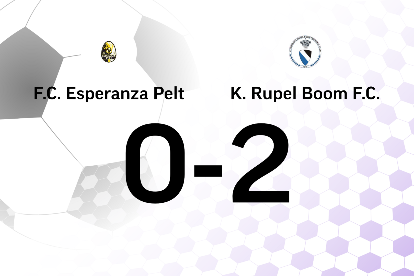 Rupel Boom zet ongeslagen reeks voort met 0-2 tegen Esperanza Pelt | GVA