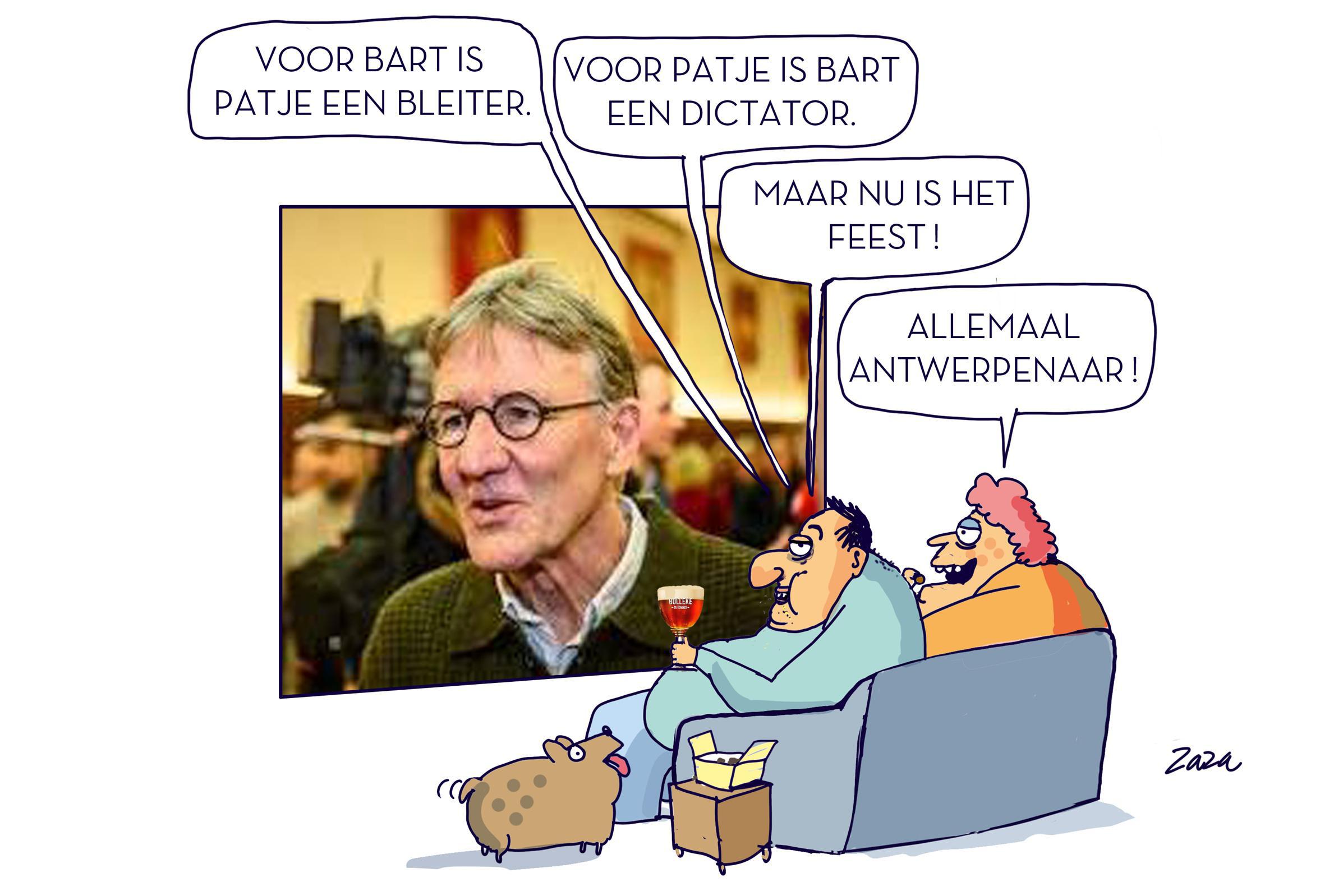 Onze cartoon van de dag, gemaakt door Zaza | GVA
