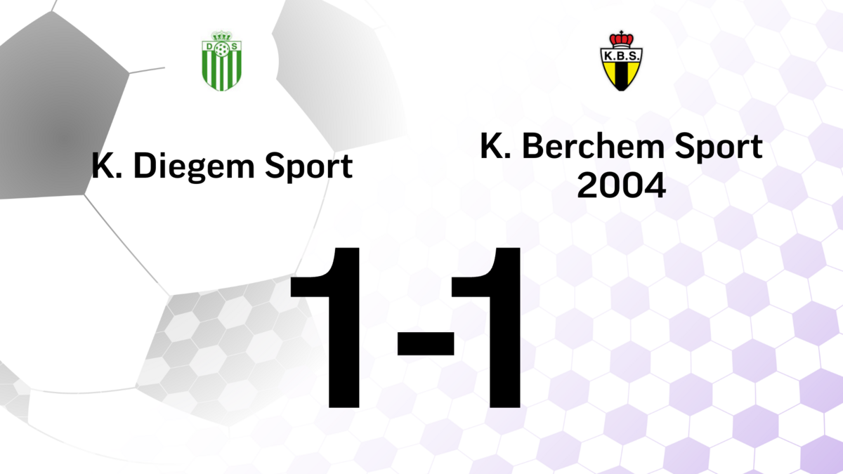 Diegem Sport en Berchem Sport delen de punten | GVA