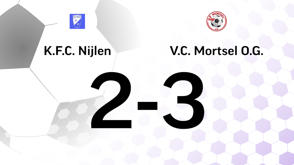 Mortsel OG wint sensationeel duel tegen Nijlen | GVA