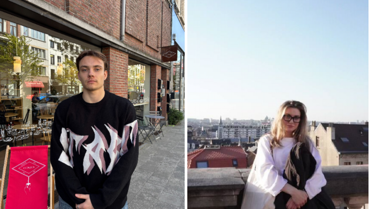 Antwerpse Oekraïners Yurii (21) en Olha (21) over bezoek premier Bart ...