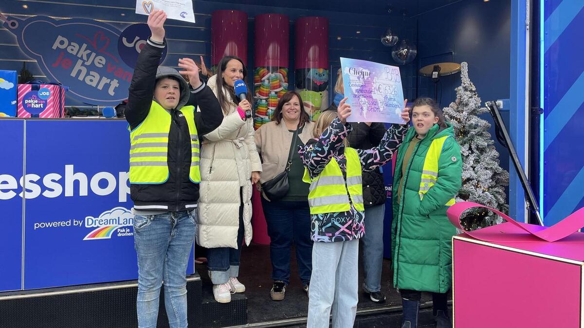 Pakjestruck van JOE ontvangt 7.500 euro tegen kinderarmoede ...