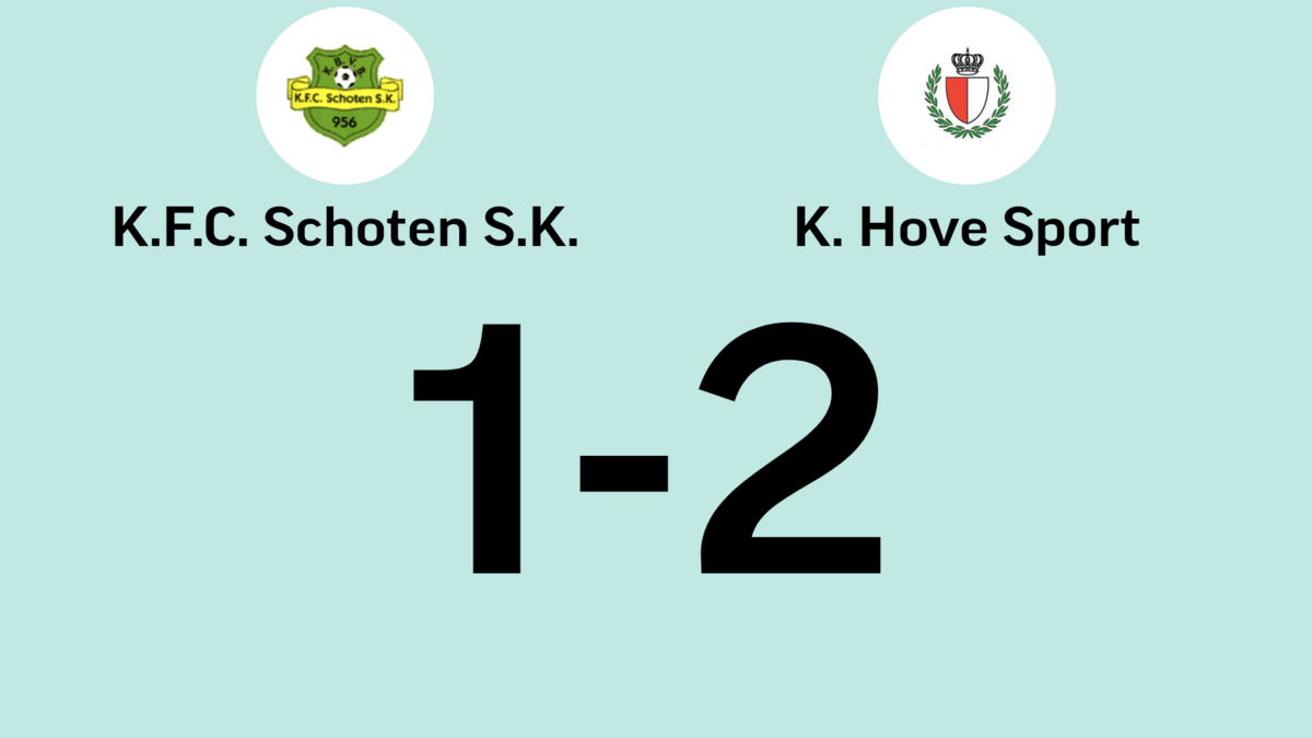 Glenn Van Wezer en Matts Verdijck pakken winst voor Hove tegen Schoten ...