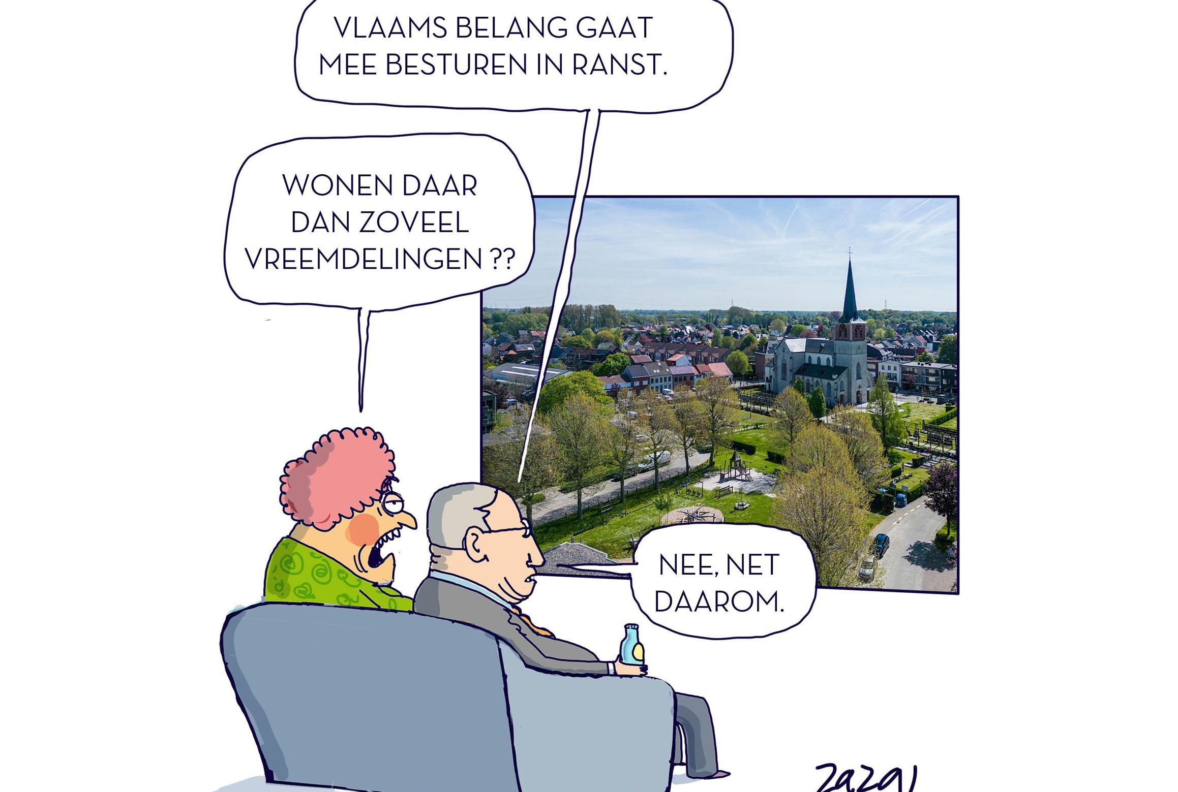 Onze cartoon van de dag, gemaakt door Zaza | GVA