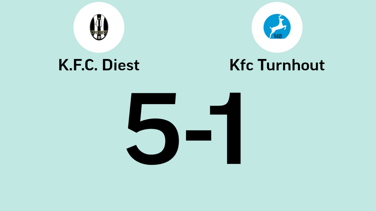 KFC Diest wint spektakelwedstrijd van KFC Turnhout | GVA