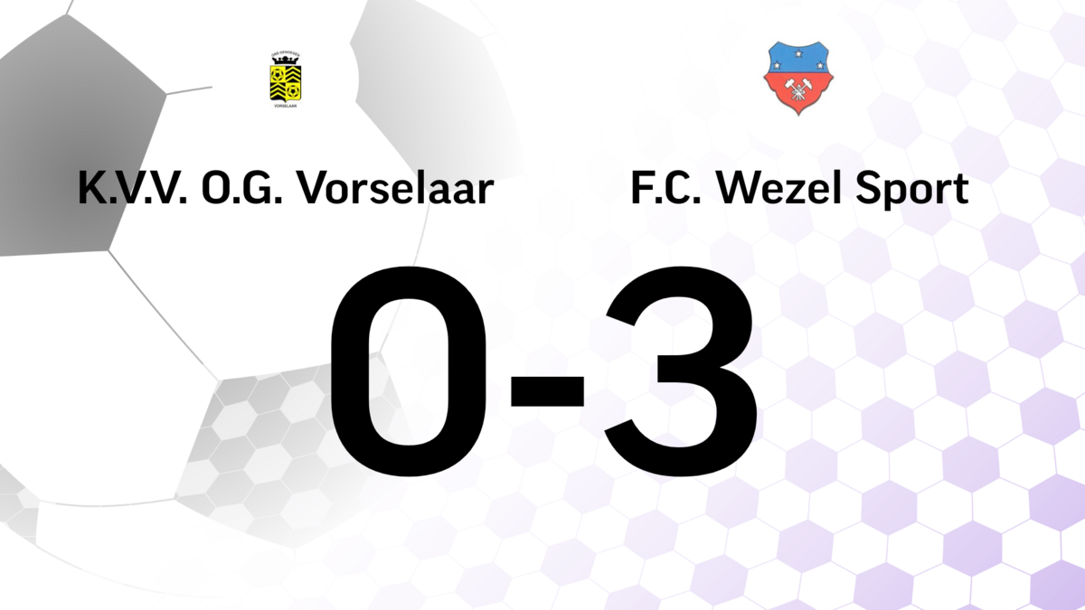 Wezel Sport B wint uit van Vorselaar, mede dankzij twee treffers Bollen ...