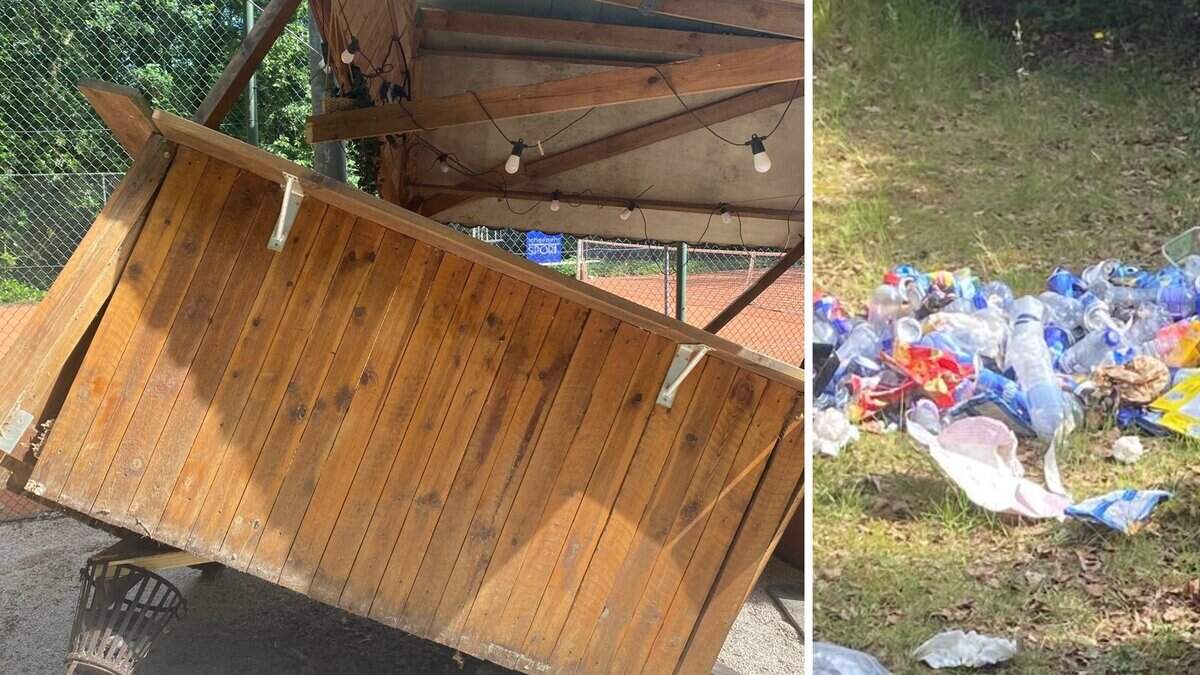 Afval uitgestrooid en clubbar vernield, vandalen viseren tennisclub in ...