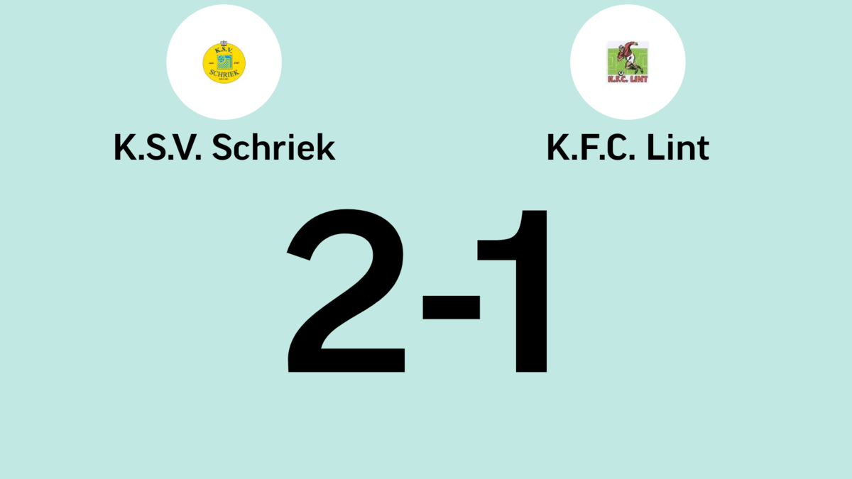 Schriek houdt Lint van overwinning | GVA